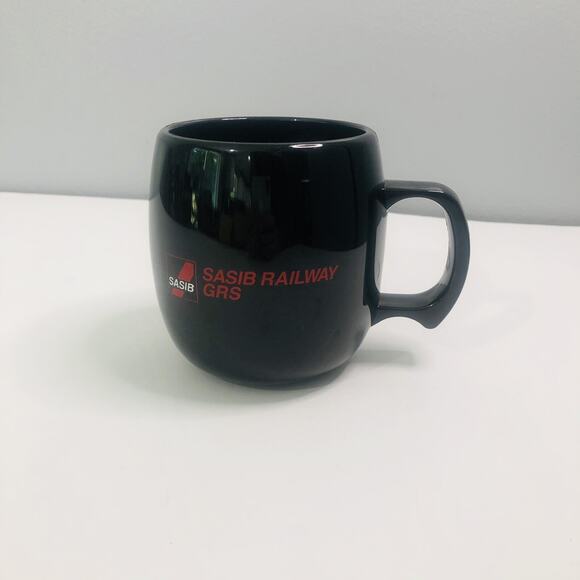 SASIB | Dining | Sasib Railway Grs Coffee Mug Black Plastic Barrel Cup ...